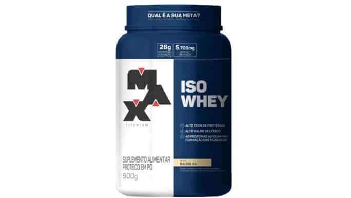Max Titanium Suplementos ｜ Whey Protein Isolado IsoWhey Max Titanium ...